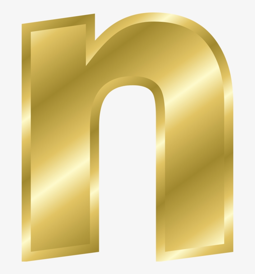 Letter N Color Gold PNG Image | Transparent PNG Free Download on SeekPNG