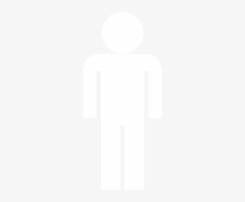 Download Man Symbol White Png | Transparent PNG Download | SeekPNG