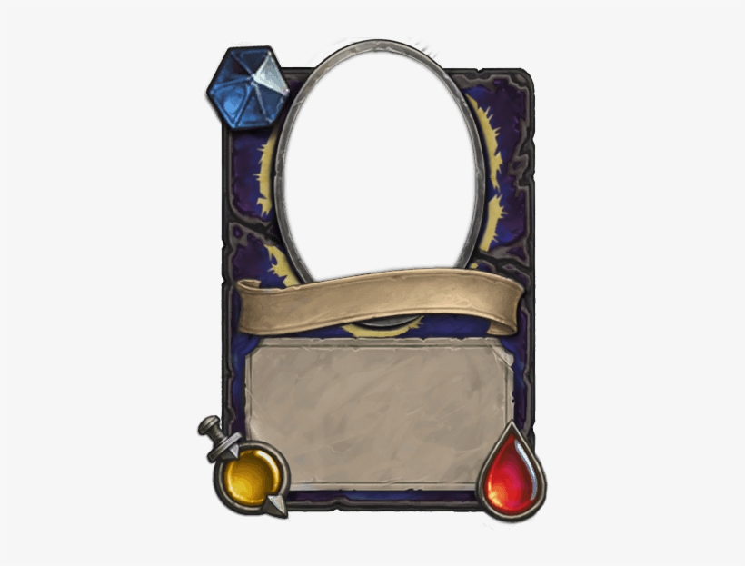 Download New Card Border - Hearthstone Card Template | Transparent PNG ...