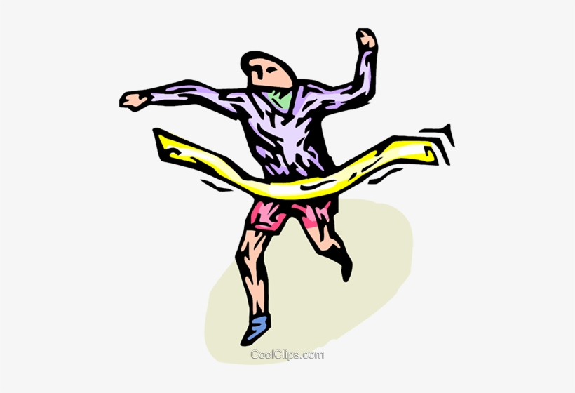 Runner Winning A Race Royalty Free Vector Clip Art PNG Image ...