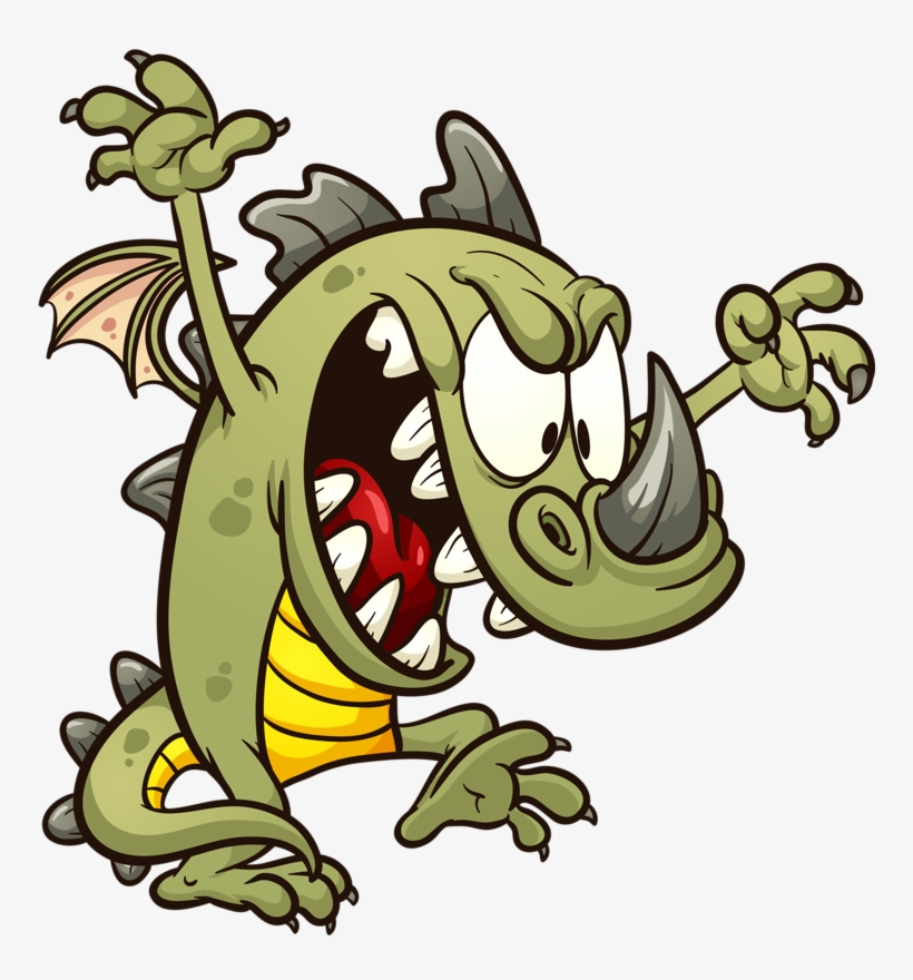Download •‿ ⁀monster Mash‿ ⁀• - Cartoon Dragon | Transparent PNG ...