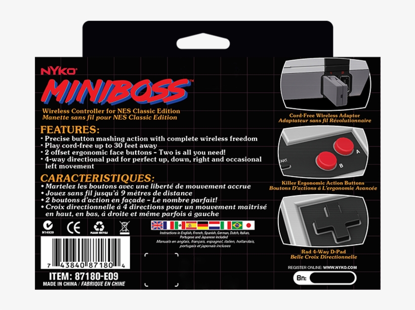 Nyko Miniboss Nes Classic Edition Controller - Nyko Miniboss Wireless ...