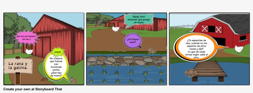 La Rana Y La Gallina - Cartoon PNG Image | Transparent PNG Free ...