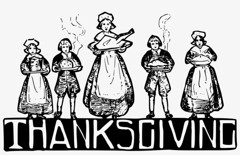 Native Americans And Pilgrims Clipart Black