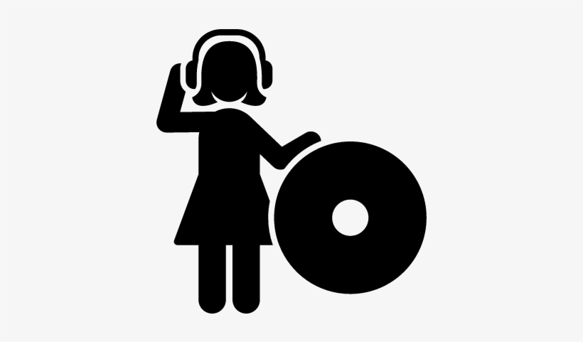 Dj Woman Vector - Mujer Dj Icono PNG Image | Transparent PNG Free ...