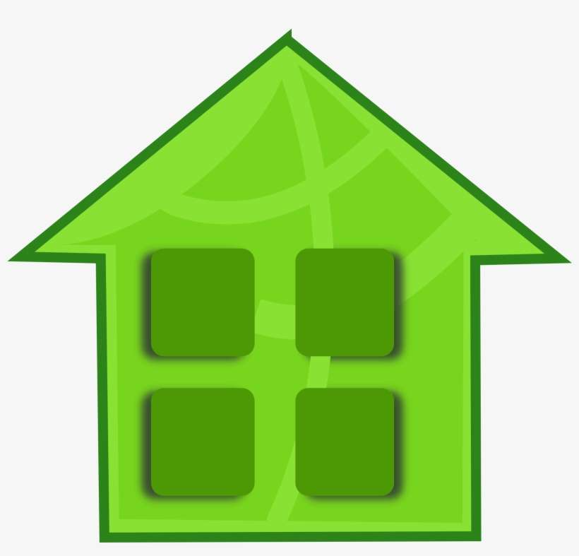 Green Home Clipart Black And White Download - Home Icon PNG Image ...