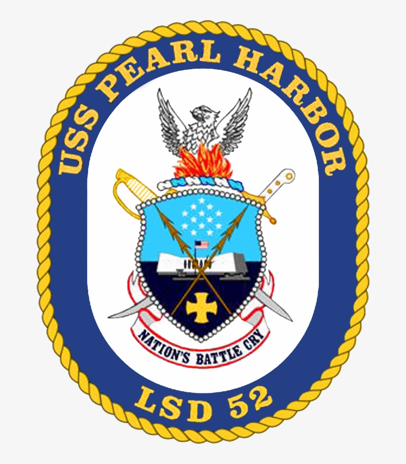 Uss Pearl Harbor Lsd-52 Crest - Uss Curtis Wilbur Ship Crest PNG Image ...