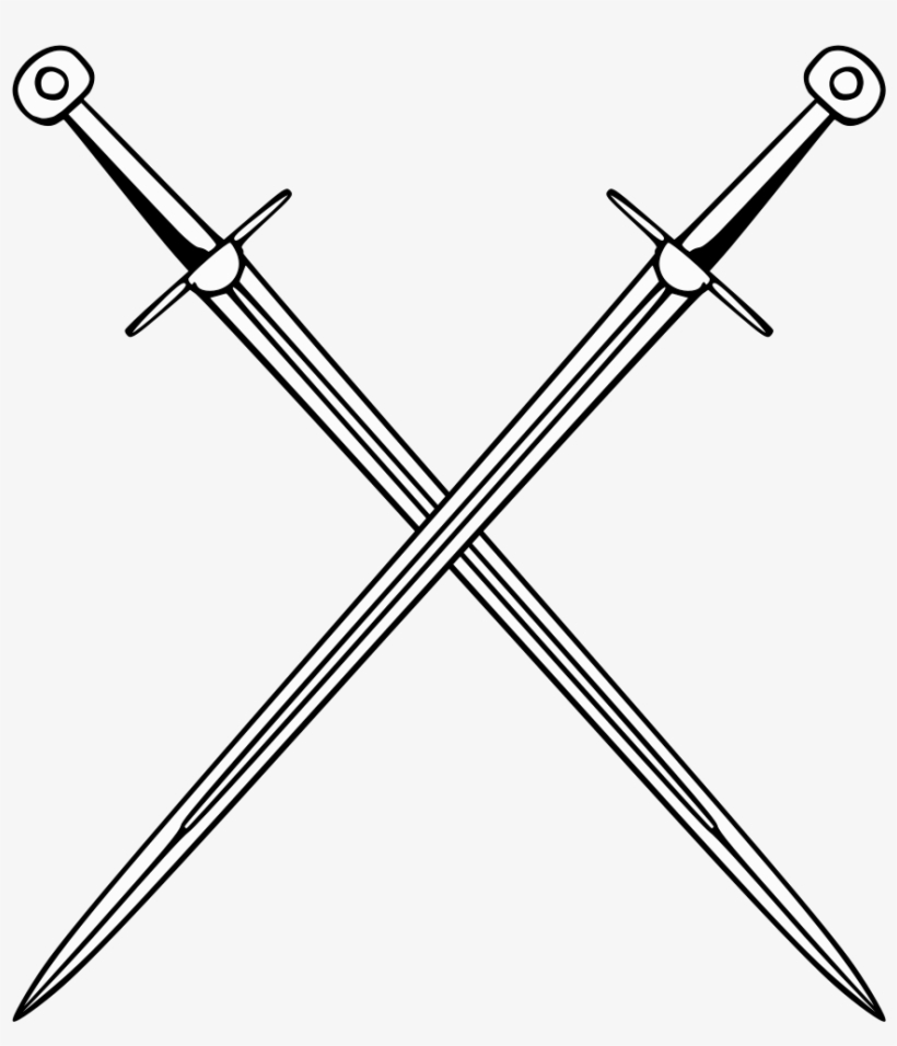 545px-miecze Svg - Two Swords Transparent PNG Image | Transparent PNG ...