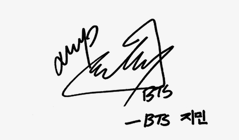 Download Park Jimin's Signature - Bts Jimin Signature | Transparent PNG ...
