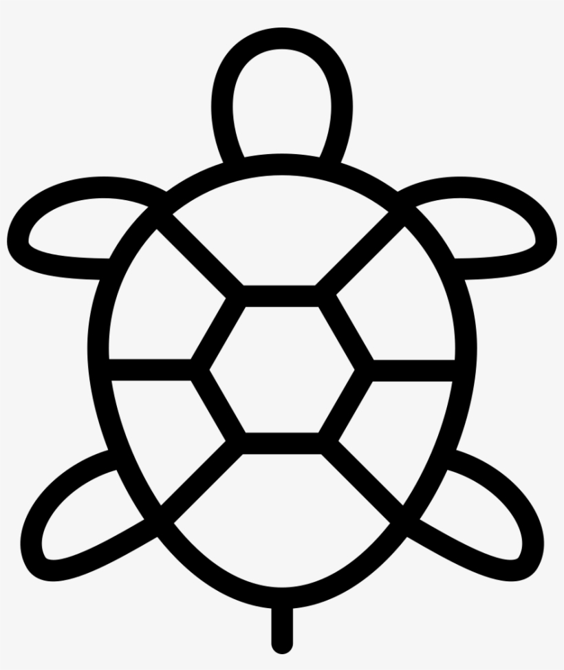 Sea Turtle Top View Clipart