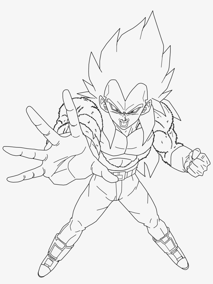 Vegeta Ssj4 Drawing