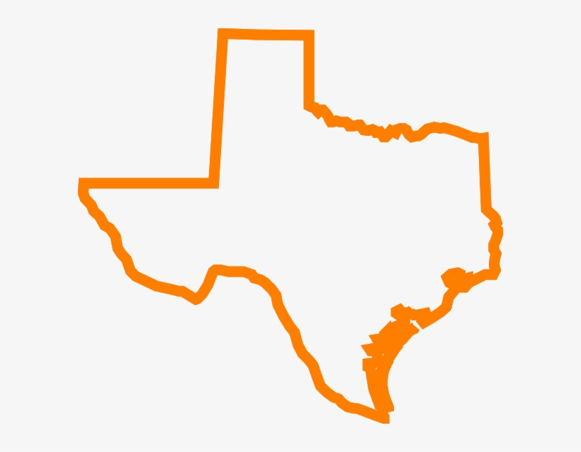 Small - Texas State Outline Orange PNG Image | Transparent PNG Free ...