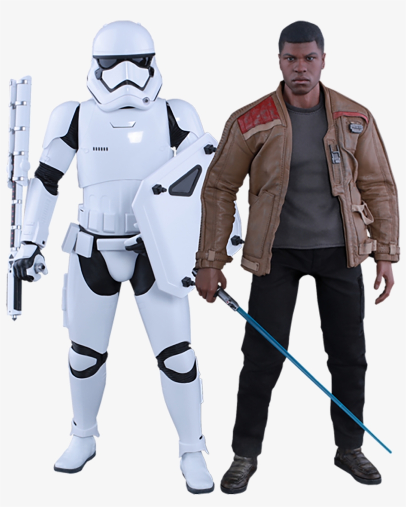 Finn And First Order Riot Control Stormtrooper Set - Hot Toys Finn And ...