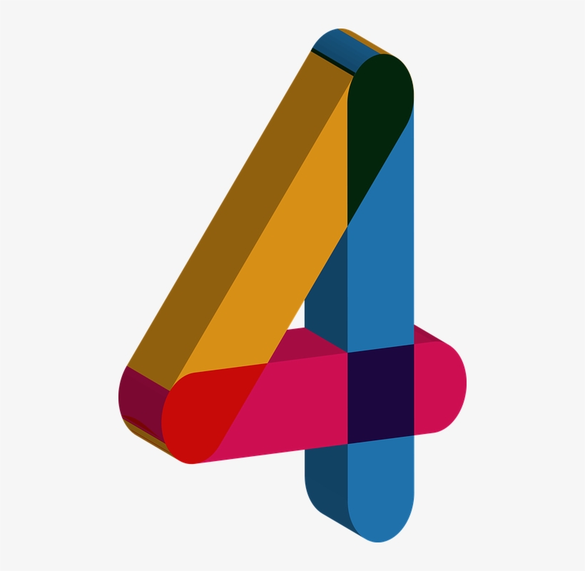 4 Number Png Image With Transparent Background - Number 4 Png PNG Image ...