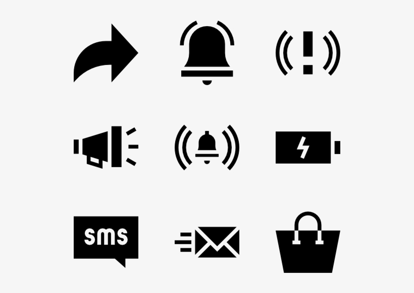 Download Notifications 50 Icons - Icon | Transparent PNG Download | SeekPNG