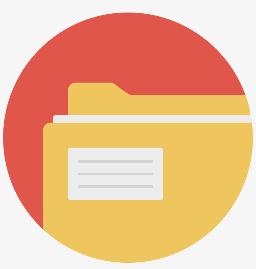 Open - Folder Icon Circle Png PNG Image | Transparent PNG Free Download ...