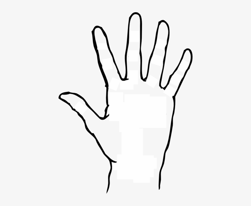 Download Hand Clipart Transparent - Hand Outline | Transparent PNG ...