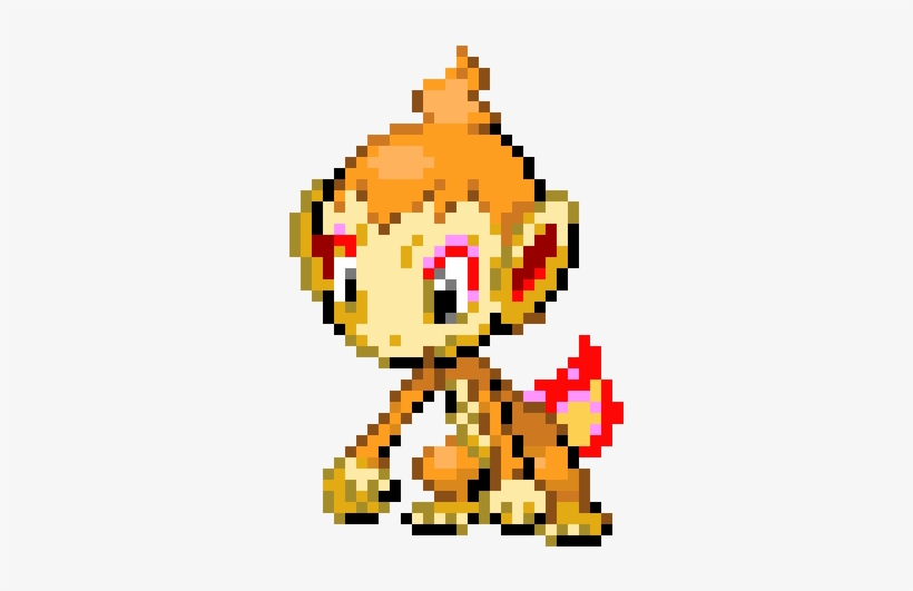 Chimchar - Chimchar Pixel Art PNG Image | Transparent PNG Free Download ...