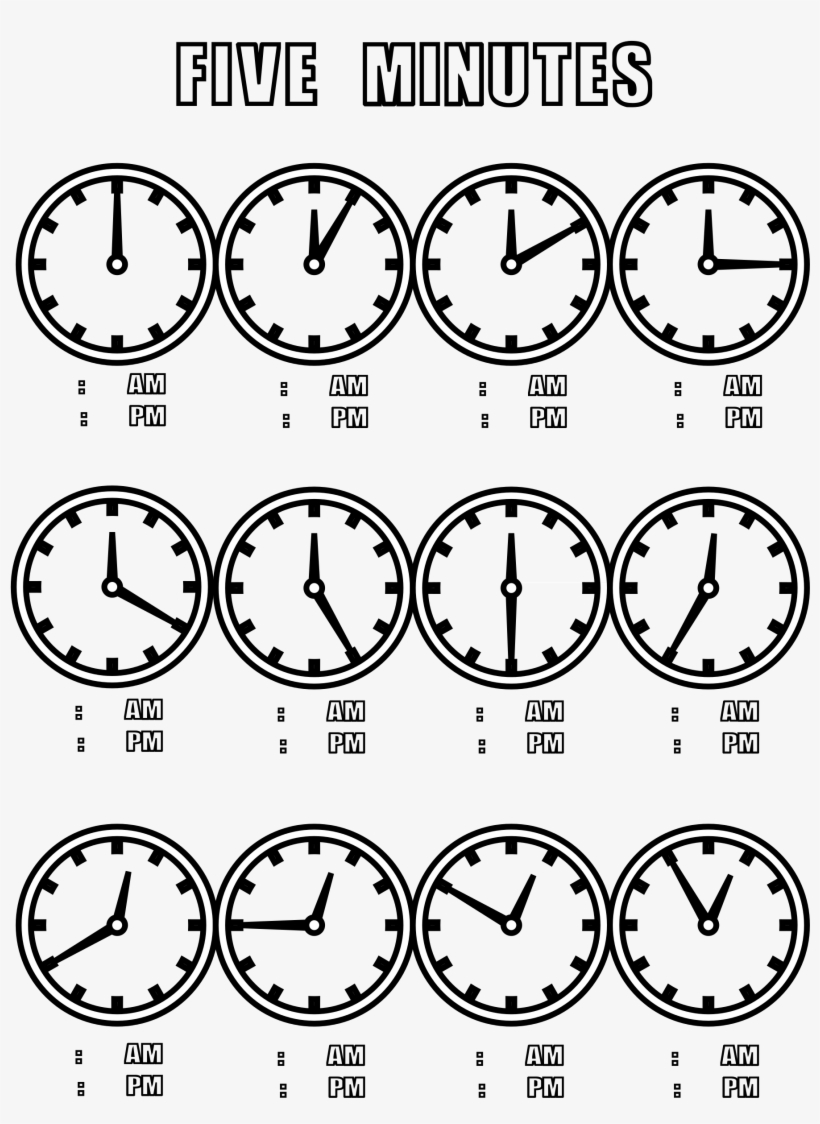 Download Open - Time Clock For Kids | Transparent PNG Download | SeekPNG