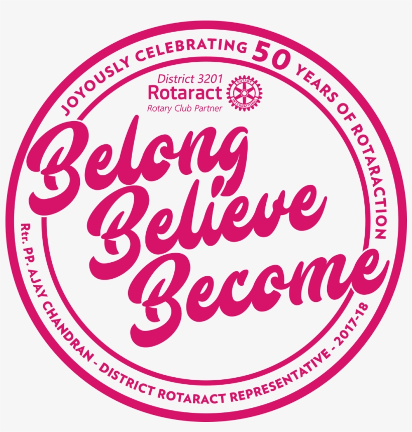 Logo The Logo Is Provided To The District In Three - Rotaract Logo PNG ...