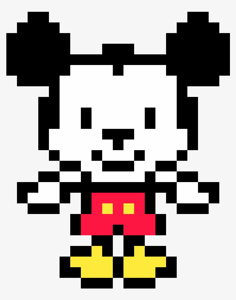 Download Mickey Mouse - Pixel Art De Mickey Mouse | Transparent PNG ...