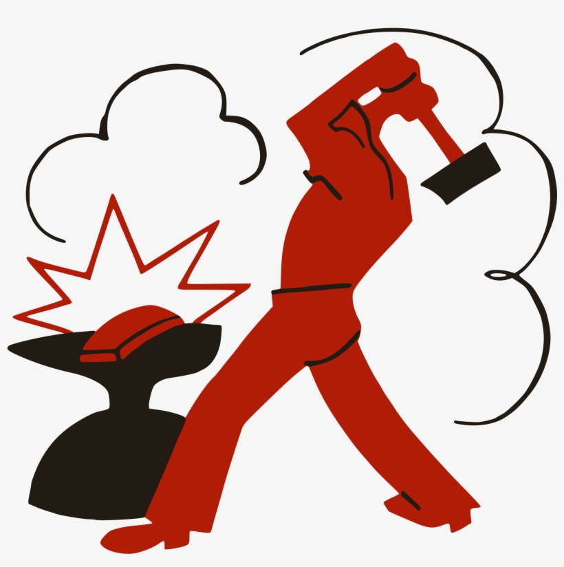 This Free Icons Png Design Of Worker Smashing Capitalism PNG Image ...