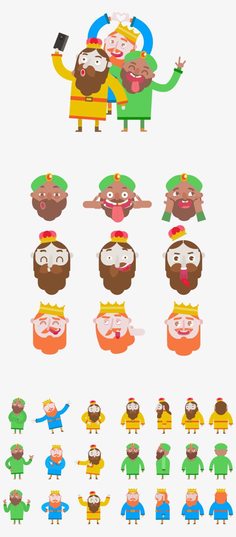 The Three Wise Men - Cartoon PNG Image | Transparent PNG Free Download ...