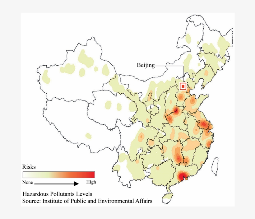 Map Of China Showing Factories That Use Or Produce - China PNG Image ...