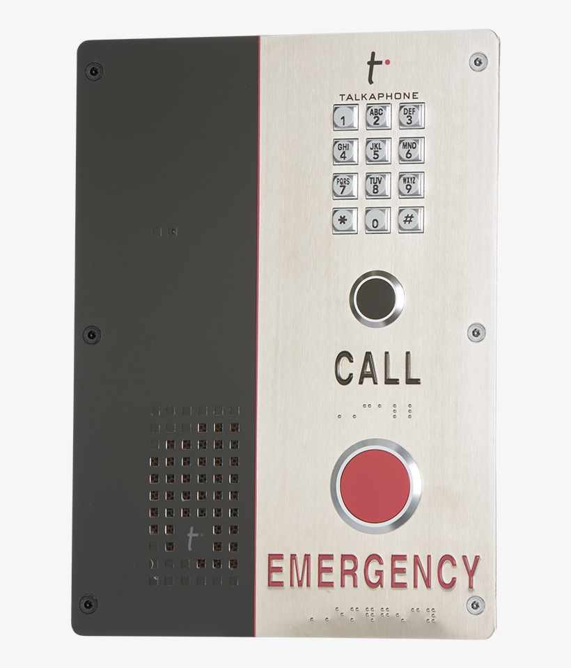 Dual Button And Keypad Emergency/call Ip Call Station - Talk-a-phone ...