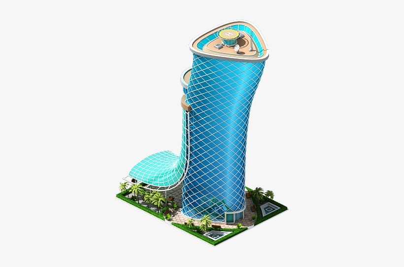 Capital Gate Tower - Top View Of Capital Gate Tower PNG Image ...