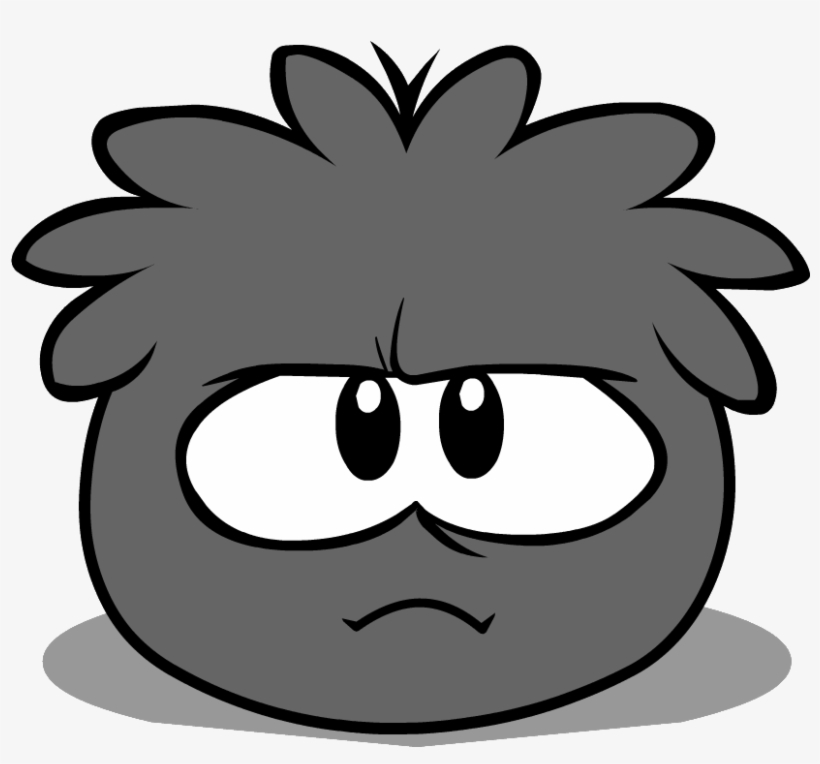 Black Puffle New Look - Club Penguin Black Puffle PNG Image ...