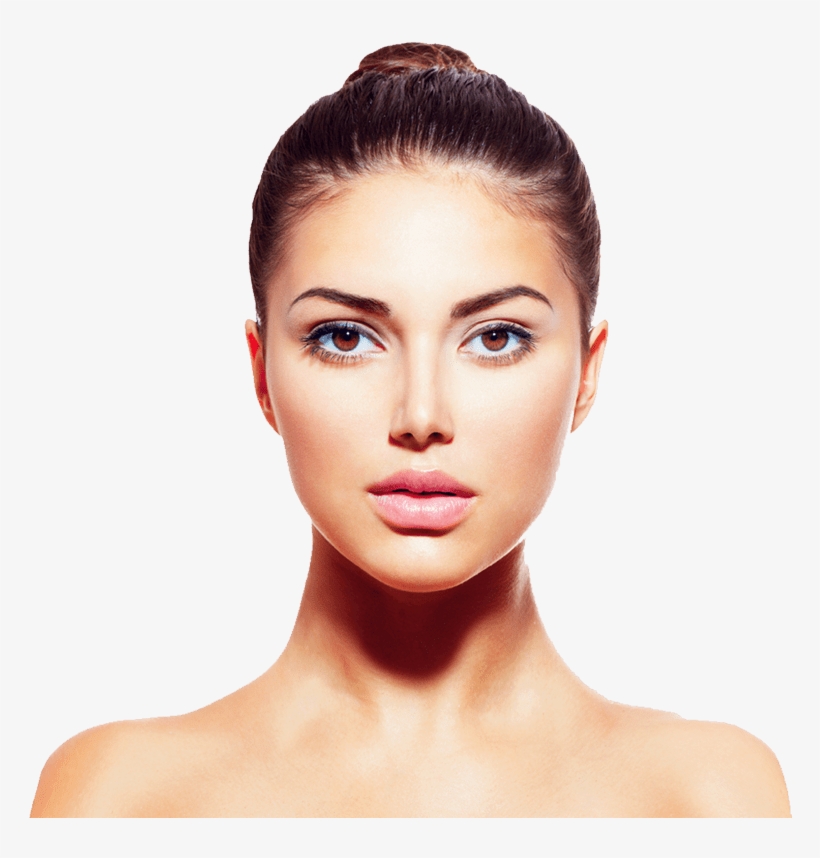 Young & Beautiful Skin - Model Face Front View PNG Image | Transparent ...