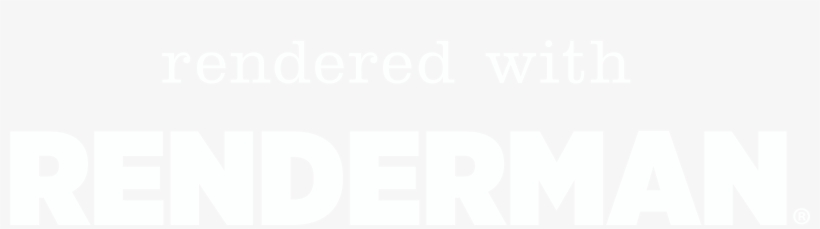 Rendered With Renderman Credit White - Rendered With Renderman Logo PNG ...