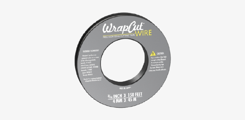 Wrapcut® Wire Precision Edge Cutting Tape - Wrapcut Pro, Edge Cutting Tape, 3/16-inch X 150 Feet ...