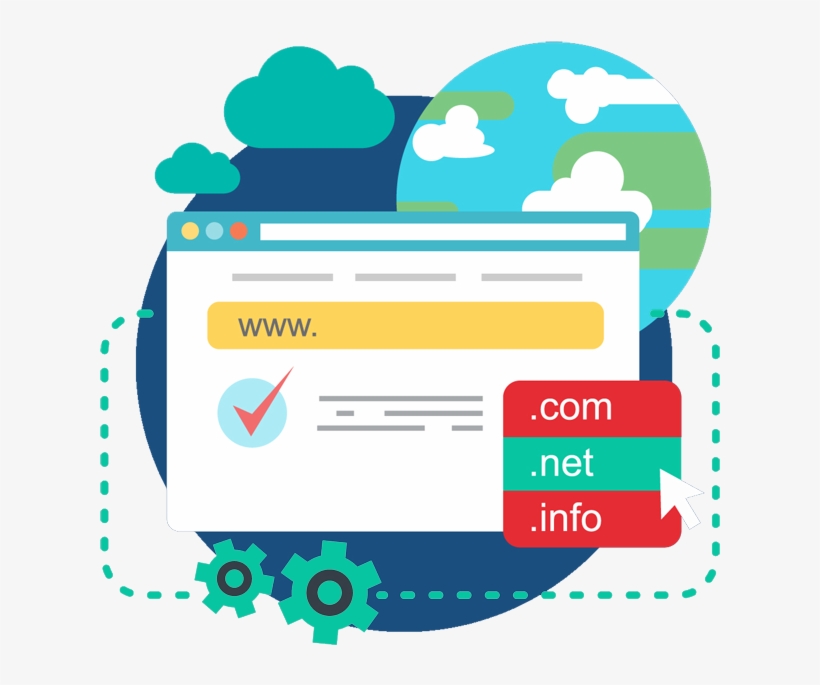 Hosting & Domain - Registro De Domínio PNG Image | Transparent PNG Free ...