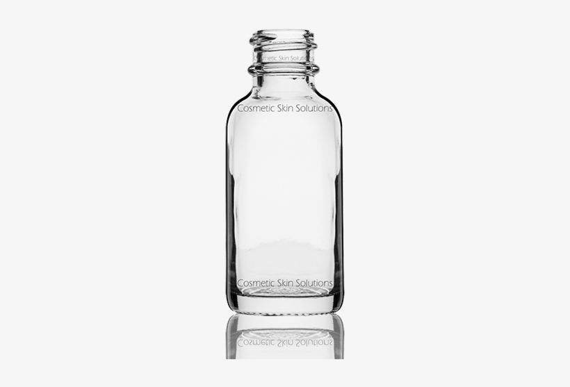 1 Fl Oz Boston Round Clear Flint Glass Bottle - Boston Round PNG Image ...