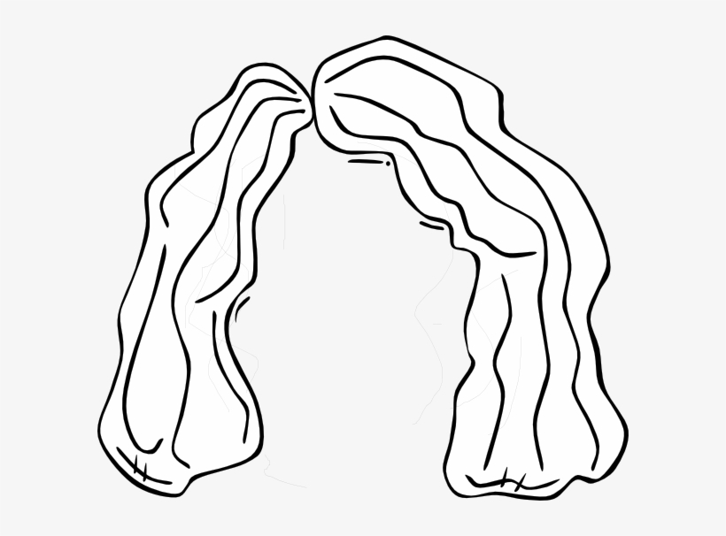 Download Wig Outline Clipart - Clip Art | Transparent PNG Download ...