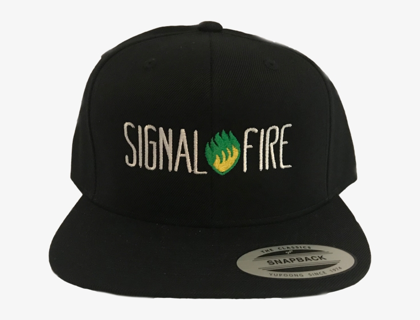 Black Signal Fire Snapback Hat - Caps Logo Dark Grey/black Snapback ...