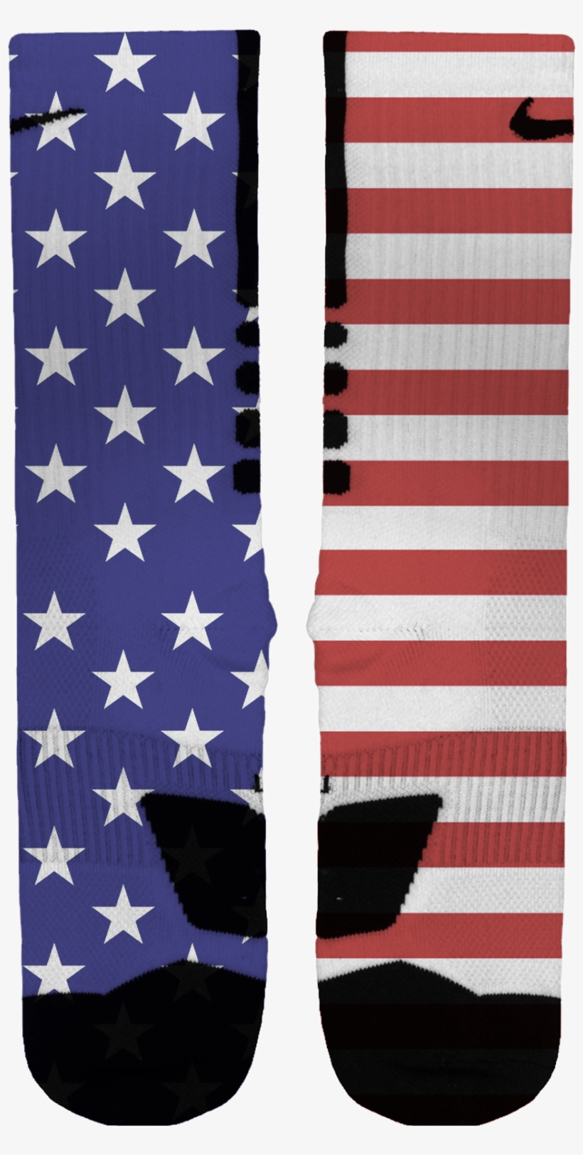 Usa Flag Custom Nike Elites Basketball Pinterest Usa - Sock PNG Image ...