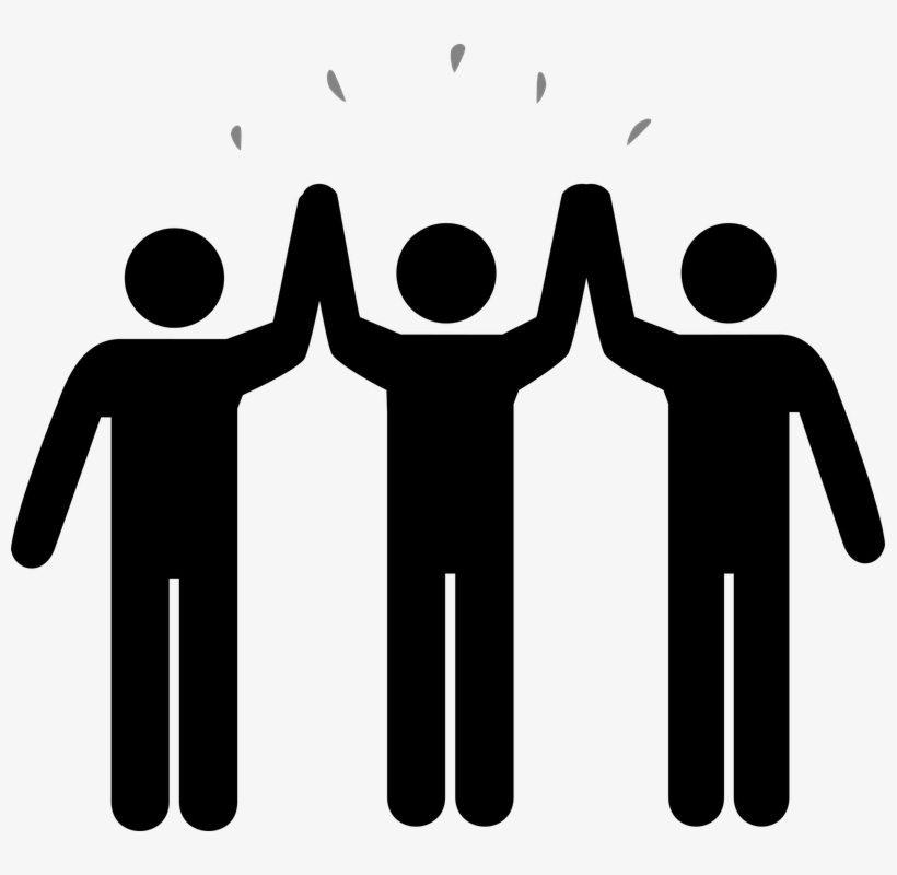 View The Committee Chairs - Stick Figure High Five PNG Image ...