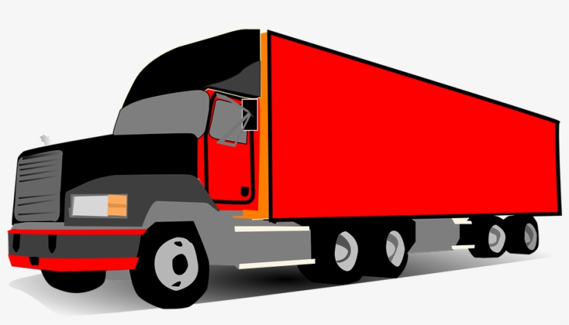 Red Image Library Stock Huge Freebie - 18 Wheeler Clipart PNG Image ...