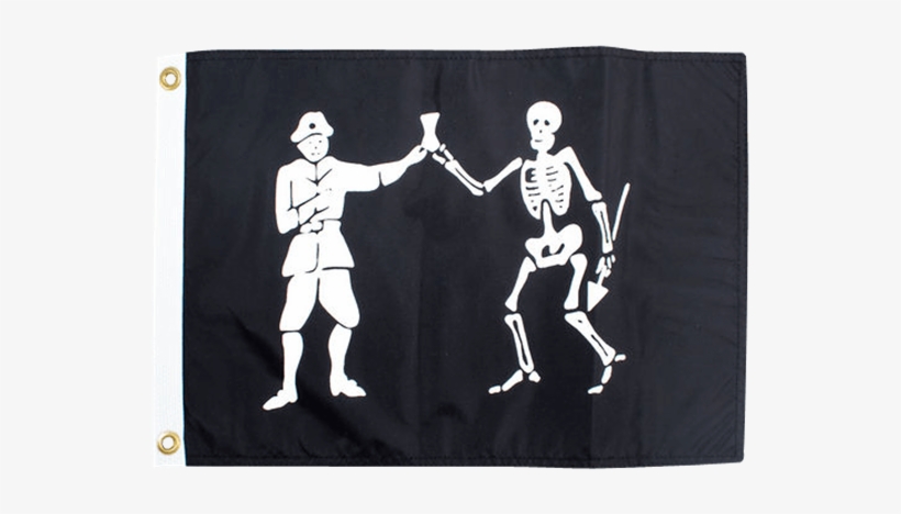 Bartholomew Roberts Pirate Flag - Pirate Flags Black Bart PNG Image ...