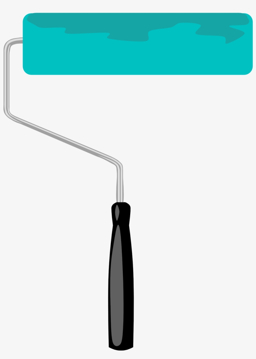 Painting Clipart Paint Roller - Paint Roller Vector Png PNG Image ...