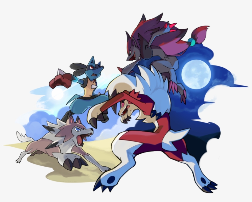 Options - Lycanroc Day Vs Night PNG Image | Transparent PNG Free ...