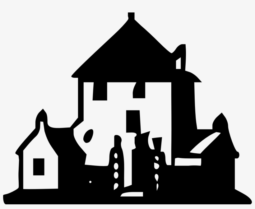 House Black And White Haunted House Clipart Black And - House Clip Art ...