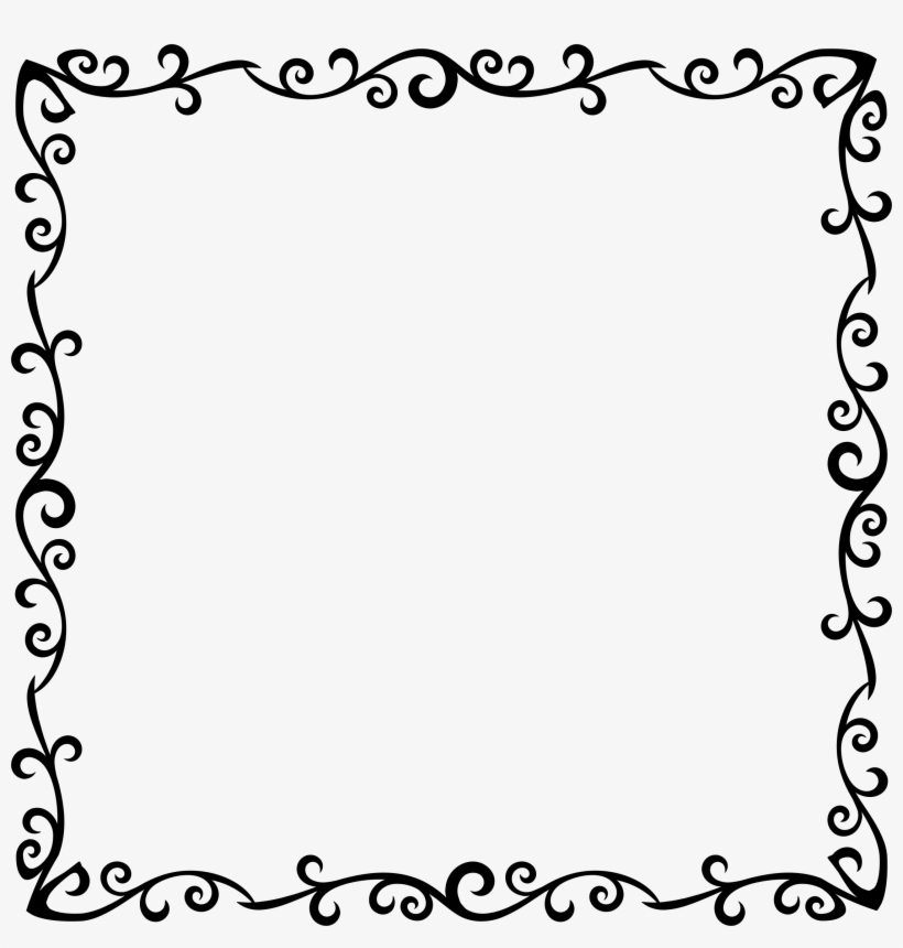 Clipart Flourishlike Frame Big - Black Elegant Frame Png PNG Image ...