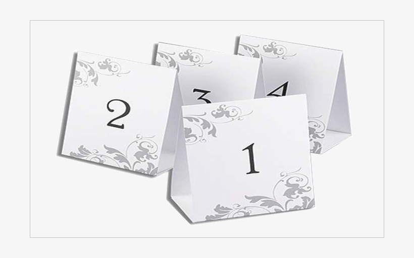 Dinner Table Tent - Wedding Table Numbers PNG Image | Transparent PNG ...