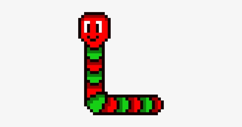 Gummy Worm - Worm Pixel Art PNG Image | Transparent PNG Free Download ...
