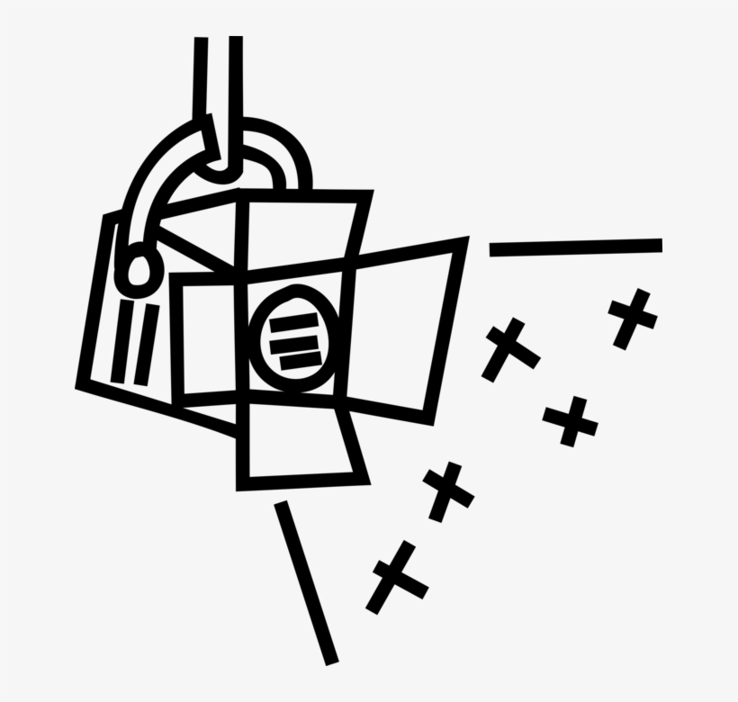 Vector Illustration Of Theatre Or Theater Lighting PNG Image ...