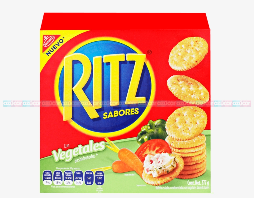 Kraft Ritz Vegetales 12/377g Adams - Ritz Crackers 12.9 Oz PNG Image ...